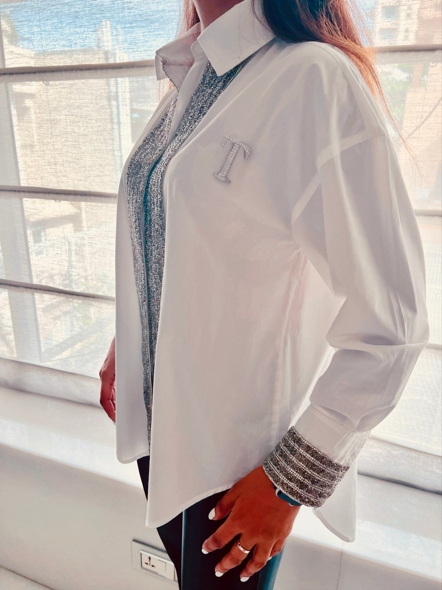 Silver Lining White Personalised Shirt – PRERTO E-COMMERCE PRIVATE LIMITED